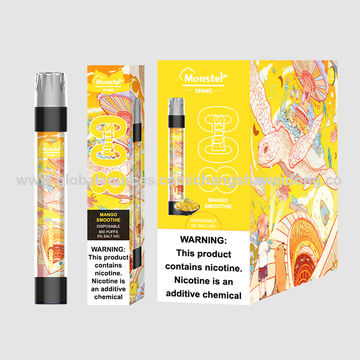 China 3ml pod disposable vapes LED Monster Shine 8 flavors available ...