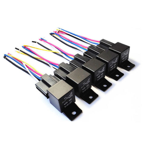 China Customized 5 Pin waterproof relay 12V/24V DC with relay socket on ...