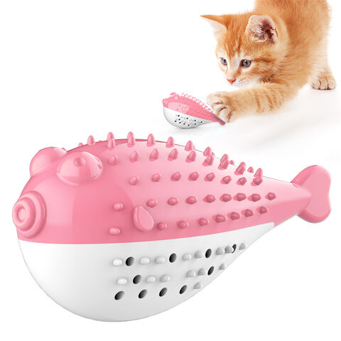 China Cat Toy Amazon Hot Selling Pet Supplies Catnip Pufferfish Molar ...