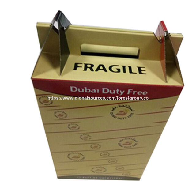 China Paper box, Cheap sale cardboard shipping handle box with durable ...