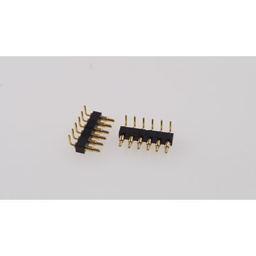 Spring Loaded Connector 6 Pin 2.54 mm Grid Right Angle Single Row ...