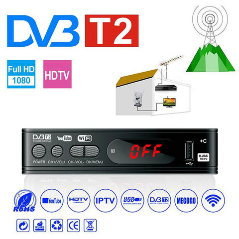 China Decoder DVB-T2/DVB C Digital TV Tuner TDT TV Receptor HD H.264 ...