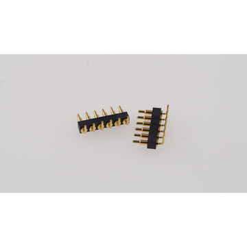 Spring Loaded Connector 6 Pin 2.54 mm Grid Right Angle Single Row ...
