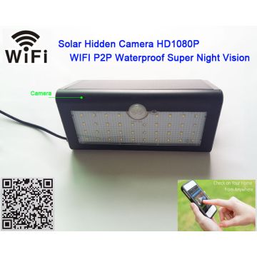HD1080P Hidden WIFI Solar Camera with Motion Phone Remote Viewing ...