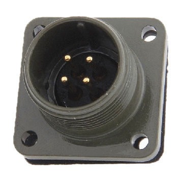 China Panel Mount Thread Couple MS3102A14S-2P Male Socket 4 Position ...
