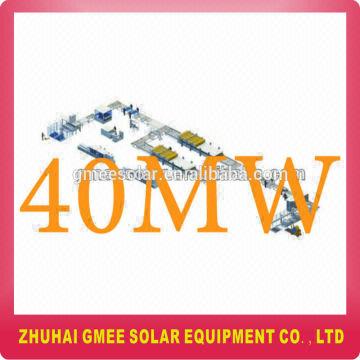 40MW PV solar cell module panel automatic framing assembly line ...