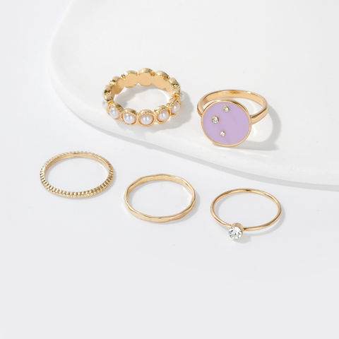 China Rhinestone Four Pieces Ring Set on Global Sources,Rings,Cubic ...