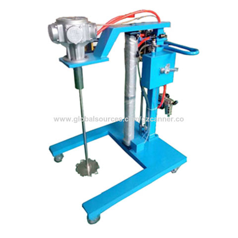 China Trolley type air (pneumatic) lift mixer on Global Sources,Air ...