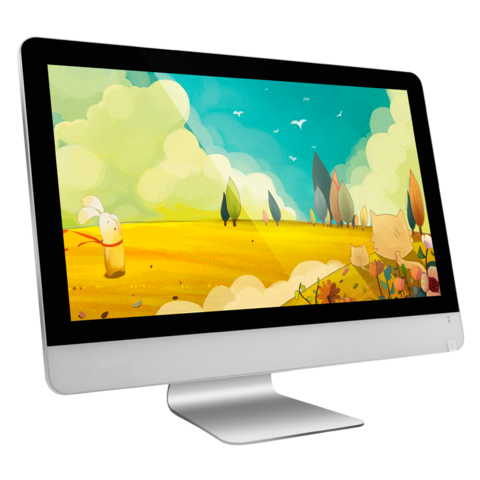 China Desktop Monitor 18.5 Inch 2.7GHz HM65 Intel HD 3000 4GB 120GB ...