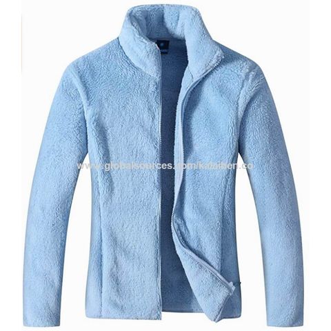 China Sherpa Fleece Jacket Coral Fleece Jacket Customized Logo and ...