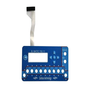 China F150 overlay polydome embossing membrane switch with transparent ...