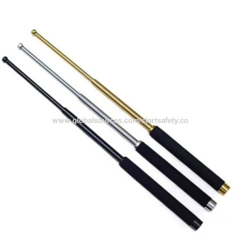 China 2020 Wholesale titanium Black Steel Expandable Police Baton for ...
