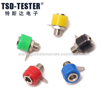 China 4MM 19A Nickel platedpanel socket binding post banana plug/4mm ...