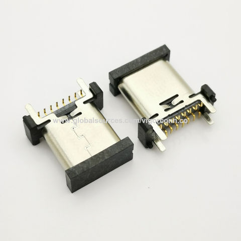 China USB type C 16PIN female 3.1 connector with 5A vertical 10000 ...