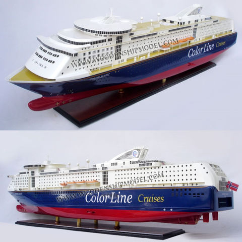 Vietnam COLOR MAGIC CRUISE FERRY - WOODEN HANDICRAFTS SHIP MODEL - MADE ...