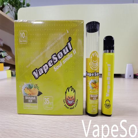 China Vapesoul Soul Smile 1500puffs Vape rechargeable disposable vape ...
