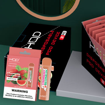 China Factory price HQD 300 puffs cuvie 1.25 ml liquid capacity 300 mah ...