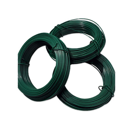 China Green galvanized iron wire covered PVC coated iron wire on Global ...