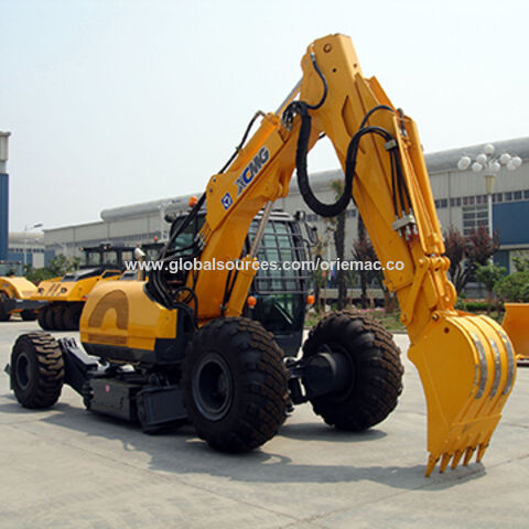 China Excavator, 15-ton for XCG, Wheel Excavator, XE150W for Sale on ...