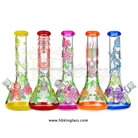 China Hbking KR275 Stock hand draw beaker bong on Global Sources,glass ...