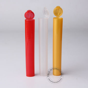 China 109mm opaque doob plastic hinged lid blunt tube food grade PP ...