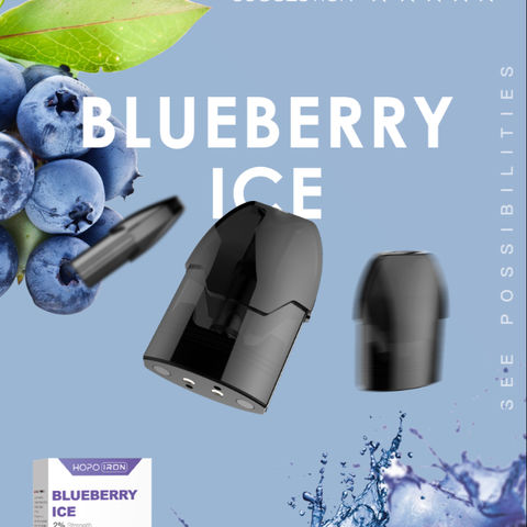 China 2021 HOPO IRON blueberry closed pod no refillable vape device ...