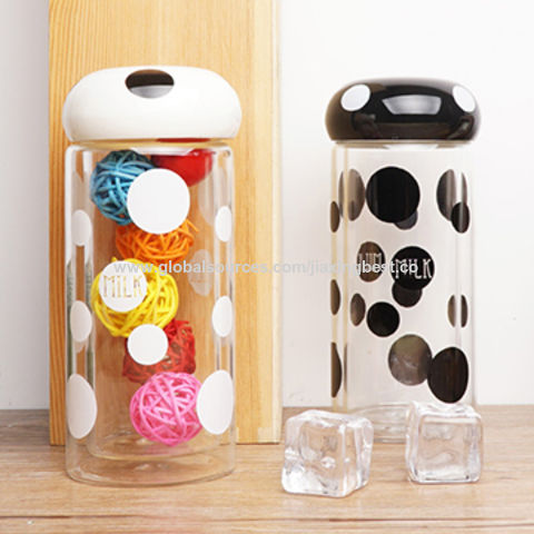 China Promotional high quality water double wall glass bottles on ...