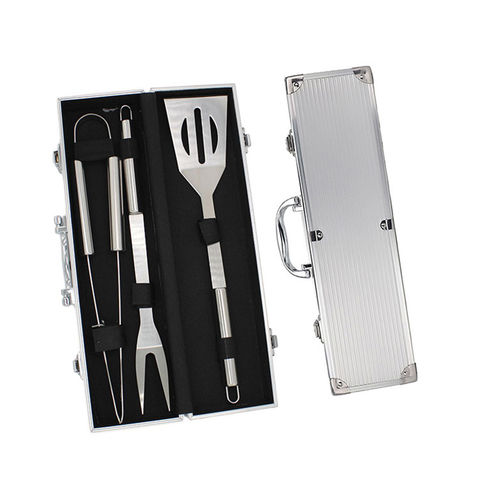 China 3 pieces per set stainless steel aluminum case bbq grill kits set ...