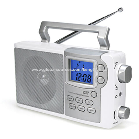 Hong Kong SAR Portable Digital PLL World Receiver Radio with big LCD ...