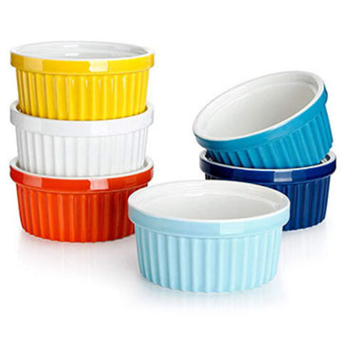 China Ceramic Souffle Dishes Ramekins 4 Ounce For Baking,Pudding,Creme ...