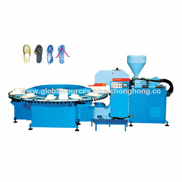 China Semi-Automatic Rotary Type PVC Single-Color Air Blowing Injection ...