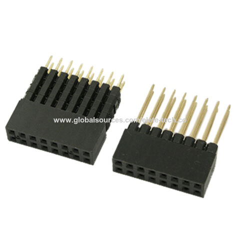 China 26pin long pins female header, dual row 2*13pin board spacer 2 ...