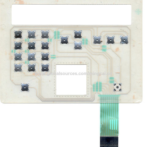 China Membrane switches keypad, overlay, with flexible cable and panel ...
