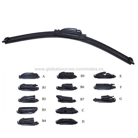 China New universal frameless wiper with spring steel backing. on ...