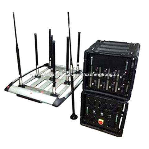 China DDS Portable Convoy Jammer 8 bands 650W RCIED Bomb Jammer up to ...