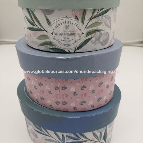 China Custom printed luxury cardboard paper gift box oval shape box on ...