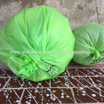 100% Biodegradable plastic bags green biodegradable bin liner | Global ...