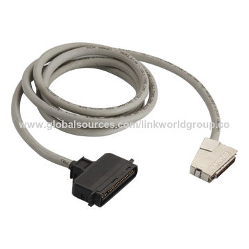 ChinaDB50 Pin 75-degree to DB50 pin straight SCSI cable on Global Sources