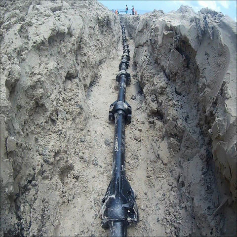 China Half Cut Cast Iron Protective Pipe for Submarine Power Cable and ...