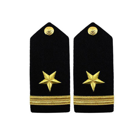 China Direct factory custom epaulettes with silver star logo for ...