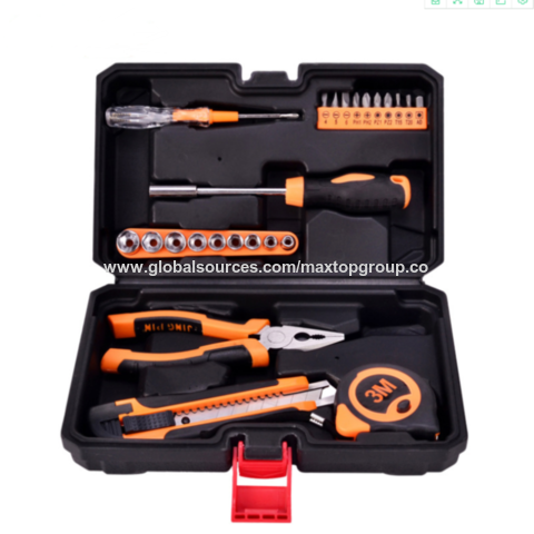 China Mixed Tool Set Hand Tool Kit with Plastic Toolbox Storage Case ...