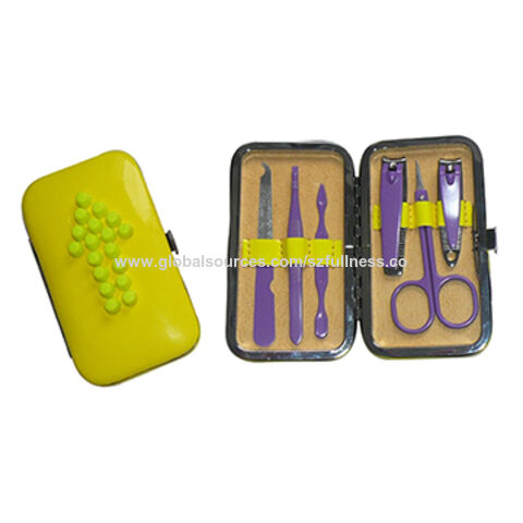 China 6-piece mini neon color rivet manicure kit on Global Sources