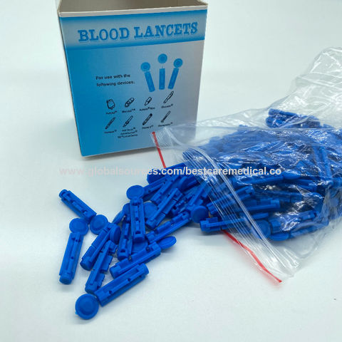 China Factory safety lancet blood lancets hospital use lancet needle on ...