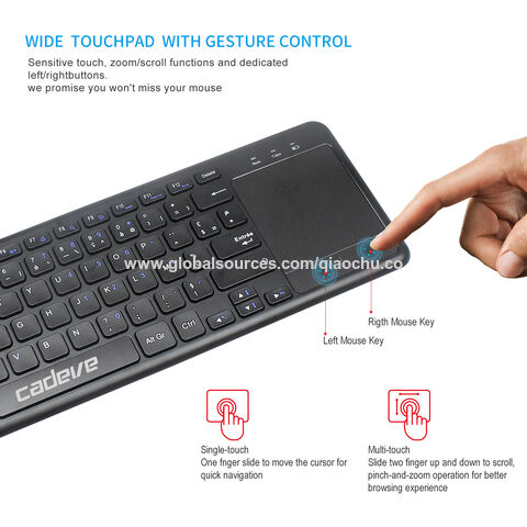China Full-size Wireless Keyboard with Large XL Touchpad for Laptop ...