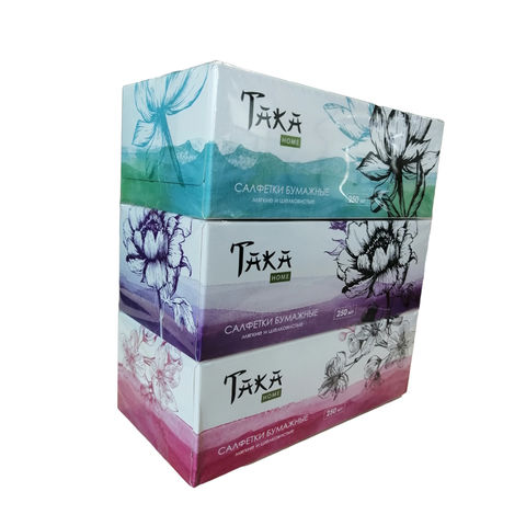 China High Quality 20*19cm Custom 2ply White Virgin wood pulp Box ...