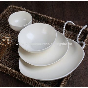 Irregular shape stoneware dinner set | Global Sources