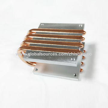 OEM Copper Pipe CPU Cooler, Aluminum Welded Heatpipe CPU Heat Sink ...