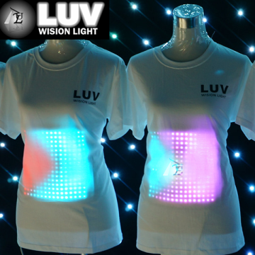 Customized led shirts led sound activated t-shirts factory supply ...