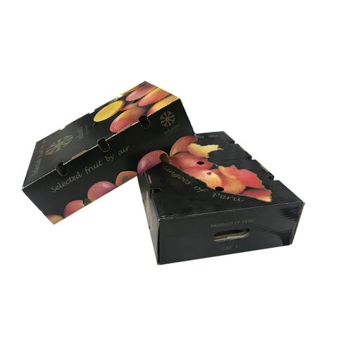 China Custom fruit shipping box, Foldable corrugated paper custom full ...