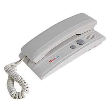 Audio only handset two and three wires door intercom with handset ...